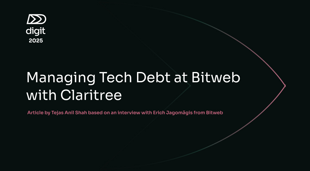 Managing Tech Debt at Bitweb with Claritree – digit.dev